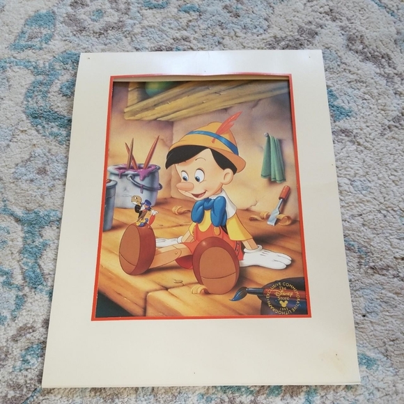 Disney | Art | Disney Exclusive Pinocchio Lithograph | Poshmark